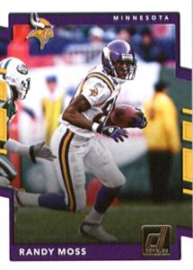 2017 donruss #60 randy moss minnesota vikings football card