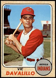 1968 topps # 397 vic davalillo cleveland indians (baseball card) ex indians