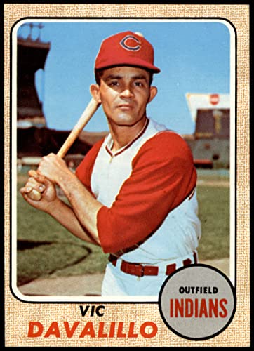 1968 Topps # 397 Vic Davalillo Cleveland Indians (Baseball Card) EX Indians