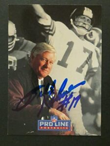 billy kilmer signed football card with jsa coa