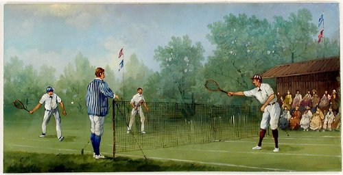 Edwardian Tennis Match