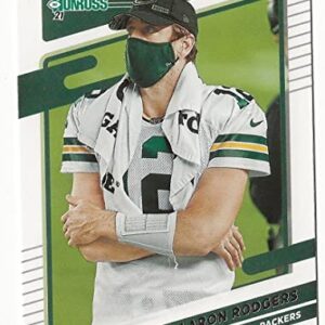 2021 Panini Donruss Football Green Bay Packers Team Set 14 Cards (Includes Aaron Rodgers Brett Favre and Devante Adams Variation Card) W/Drafted Rookies Aaron Rodgers