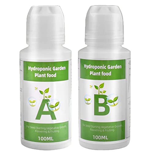 Hydroponics Growing System Accessories, A+B Plant Food Suitable for Most Hydroponic Planting Systems