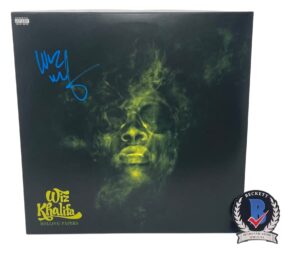 wiz khalifa signed autographed rolling papers vinyl record album lp beckett coa