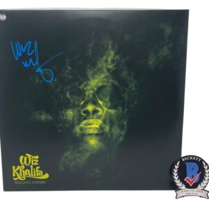 Wiz Khalifa Signed Autographed Rolling Papers Vinyl Record Album LP Beckett COA