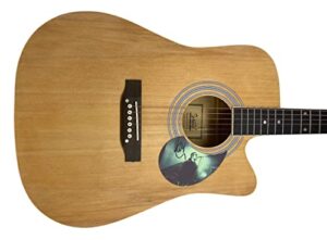 liam gallagher signed autographed acoustic guitar oasis coa