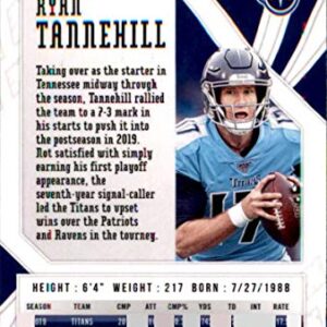 2020 Panini Phoenix Fire Burst #55 Ryan Tannehill Tennessee Titans Football Card