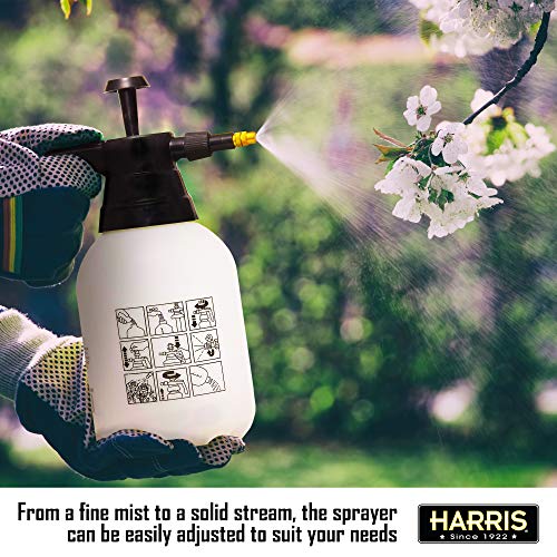 HARRIS Continuous Hand Pump Pressure Sprayer for Home, Lawn, Garden, Car Detailing and More, 1.5L