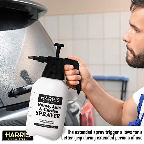 HARRIS Continuous Hand Pump Pressure Sprayer for Home, Lawn, Garden, Car Detailing and More, 1.5L