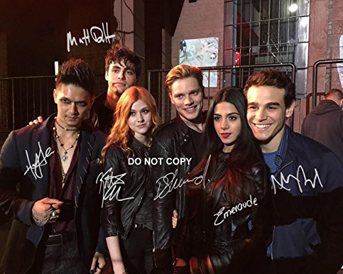 Shadowhunters cast reprint signed 11x14 poster photo by all 7#1 Mortal Instruments RP