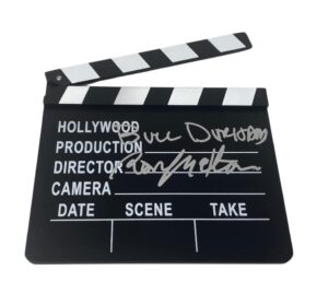 ron shelton signed autographed director’s clapboard bull durham beckett coa