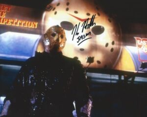 friday the 13th part viii jason takes manhattan 8×10 signed autographed kane hodder as jason voorhees photo