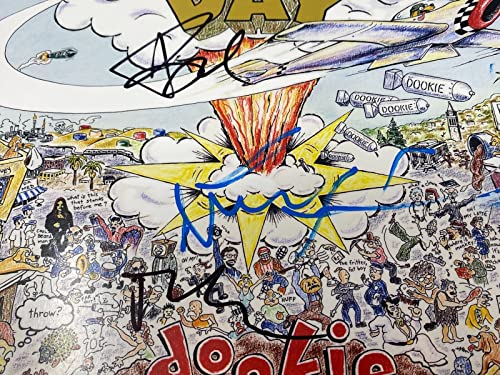 Green Day Signed Dookie Vinyl LP Album Billie Joe Armstrong Mike Tre Beckett COA