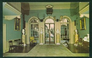 monticello entrance hall seven day clock designed by president thomas jefferson home charlottesville virginia va vintage postcard