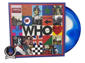 the who pete townshend roger daltrey signed detour vinyl record lp beckett coa