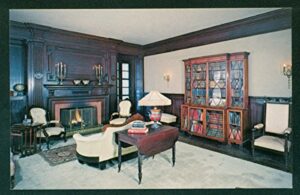 historic hildene the parlor room robert todd lincoln house manchester vermont vt postcard