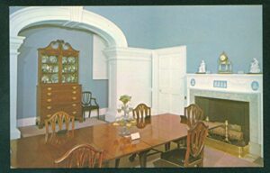 monticello dining room president thomas jefferson charlottesville virginia va postcard