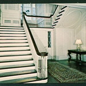 Hildene Historic Home Robert Todd Lincoln Main Staircase Vintage Postcard