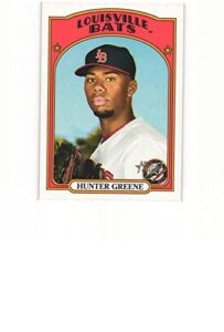 hunter greene 2021 topps heritage minors #63 rookie rc cincinnati reds baseball