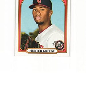 HUNTER GREENE 2021 Topps Heritage Minors #63 Rookie RC Cincinnati Reds Baseball