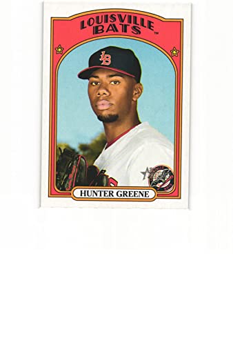 HUNTER GREENE 2021 Topps Heritage Minors #63 Rookie RC Cincinnati Reds Baseball