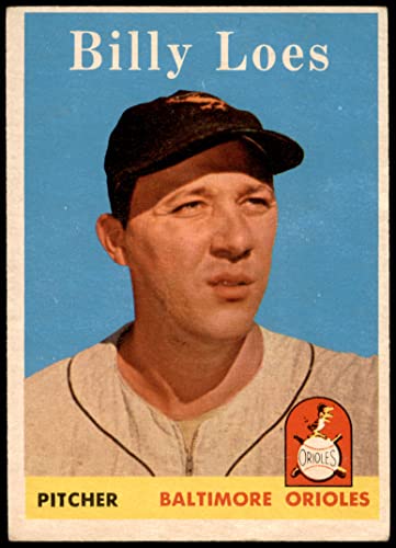 1958 Topps # 359 Billy Loes Baltimore Orioles (Baseball Card) VG/EX Orioles