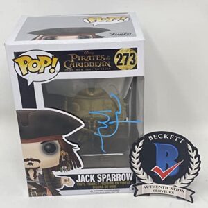 Johnny Depp Signed Funko Pop Jack Sparrow Pirates of the Caribbean Beckett COA