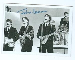 the beatles trading card (paul john ringo george) 2013 topps #29 75th anniversary