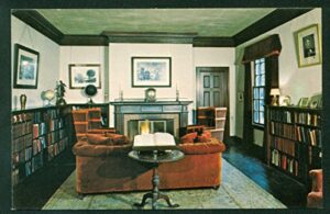 historic home hildene robert todd lincoln study room manchester vermont vt postcard