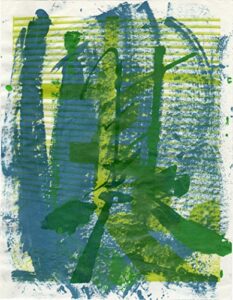 brooklyn street shadow monoprint