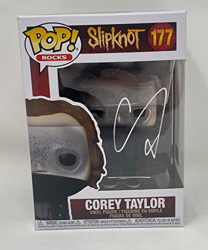 Corey Taylor Signed Autographed Funko Pop Figure Slipknot #177 Beckett Proof COA