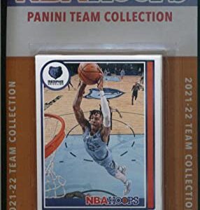 2021-22 Panini Hoops Memphis Grizzlies Factory Team Set of 9 Cards: Steven Adams(#114), Ja Morant(#132), Dillon Brooks(#142), Kyle Anderson(#162), Jaren Jackson Jr.(#172), Brandon Clarke(#182), Desmond Bane(#192); Santi Aldama (#207), Ziaire Williams (#21