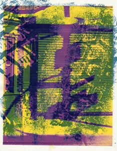 brooklyn street shadow monoprint