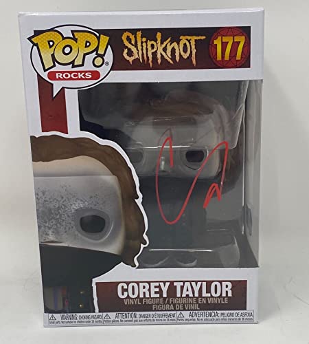 Corey Taylor Signed Autographed Funko Pop Figure Slipknot #177 Beckett Proof COA