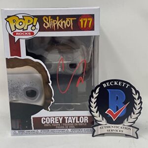 Corey Taylor Signed Autographed Funko Pop Figure Slipknot #177 Beckett Proof COA