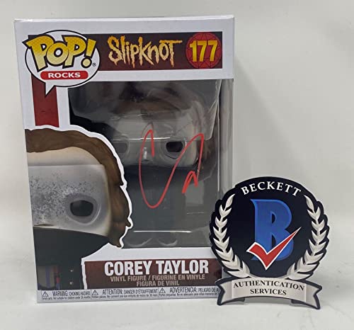 Corey Taylor Signed Autographed Funko Pop Figure Slipknot #177 Beckett Proof COA