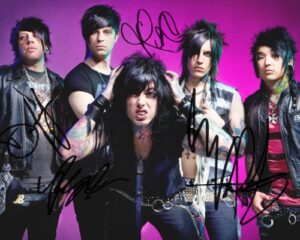 falling in reverse band reprint signed photo #2 rp ronnie radke