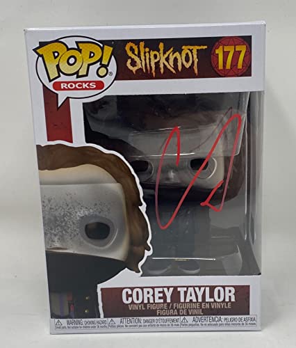 Corey Taylor Slipknot Signed Autographed Funko Pop Figure #177 Proof Beckett COA