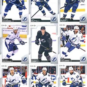 2020-21 O-Pee-Chee Tampa Bay Lightning Team Set of 18 Cards: Andrei Vasilevskiy(#26), Steven Stamkos(#27), Ondrej Palat(#68), Mikhail Sergachev(#154), Carter Verhaeghe(#168), Blake Coleman(#196), Ryan McDonagh(#242), Nikita Kucherov(#250), Erik Cernak(#30