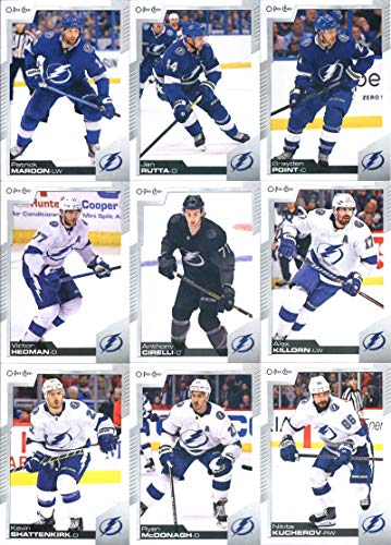 2020-21 O-Pee-Chee Tampa Bay Lightning Team Set of 18 Cards: Andrei Vasilevskiy(#26), Steven Stamkos(#27), Ondrej Palat(#68), Mikhail Sergachev(#154), Carter Verhaeghe(#168), Blake Coleman(#196), Ryan McDonagh(#242), Nikita Kucherov(#250), Erik Cernak(#30