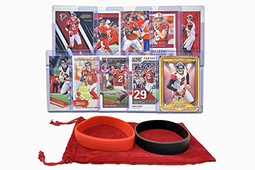 Matt Ryan Football Cards (10) Assorted Bundle - Atlanta Falcons Trading Card Gift Set