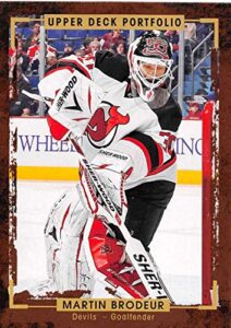 2015-16 upper deck portfolio #194 martin brodeur new jersey devils hockey card