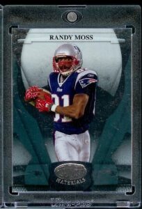 2008 leaf certified materials # – randy moss/england patriots/football card