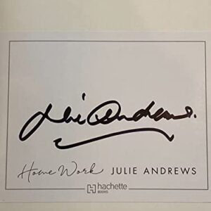 Julie Andrews Home Work A Memoir of My Hollywood Years HC 1st Ed Book +Bookplate