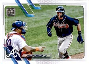 2021 topps #233 dansby swanson atlanta braves baseball card