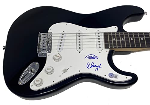 Cheech Marin & Tommy Chong Signed Autographed Electric Guitar Beckett COA