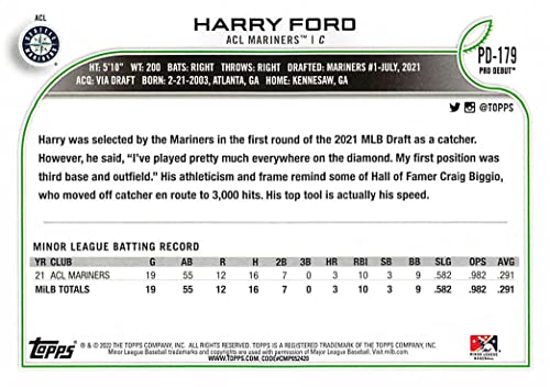 2022 Topps Pro Debut #PD-179 Harry Ford