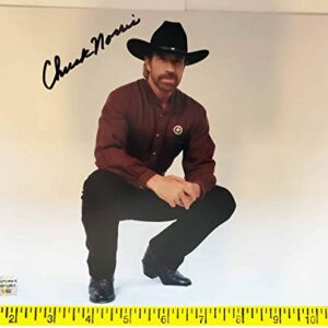 Chuck Norris 8 inches x 10inch AUTOGRAPH Photo Walker Texas Ranger Black-Ink #Bk2