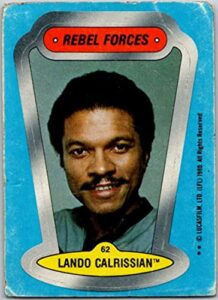 1980 topps the empire strikes back stickers #62 lando calrissian v45407