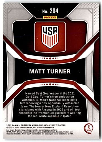 2022 PANINI PRIZM FIFA WORLD CUP QATAR #204 MATT TURNER UNITED STATES